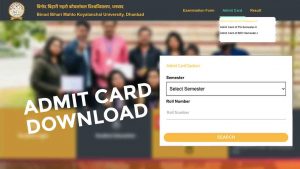 BBMKU Admit Card Download for Semester I, II, III, IV, V, VI (UG & PG)